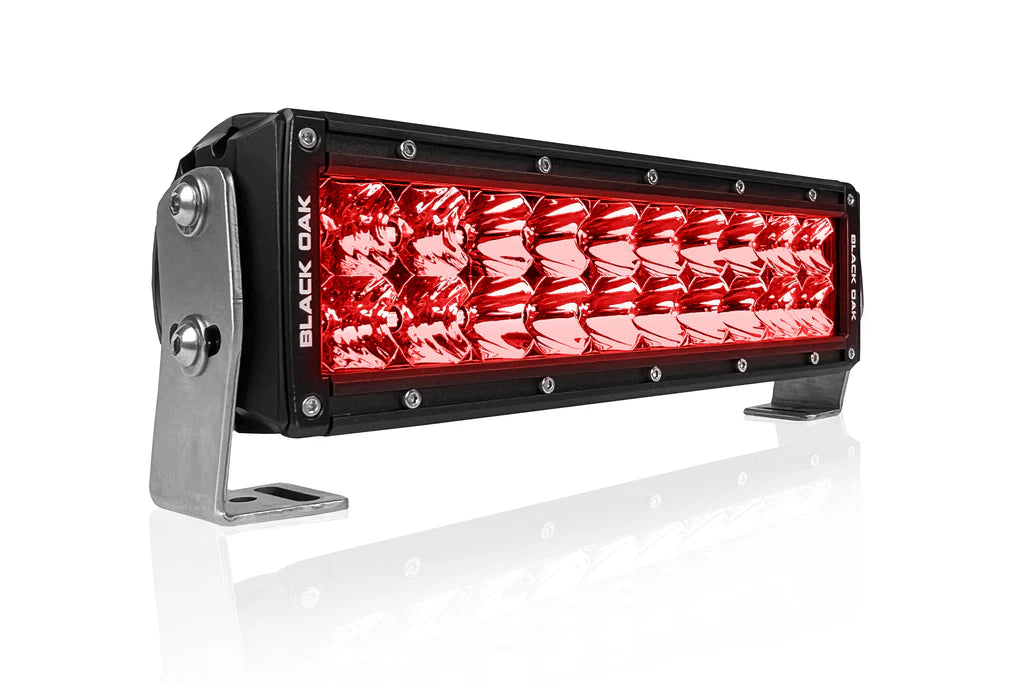 Black Oak 10" Red LED Driving Light Bar – Night Vision Outfitters